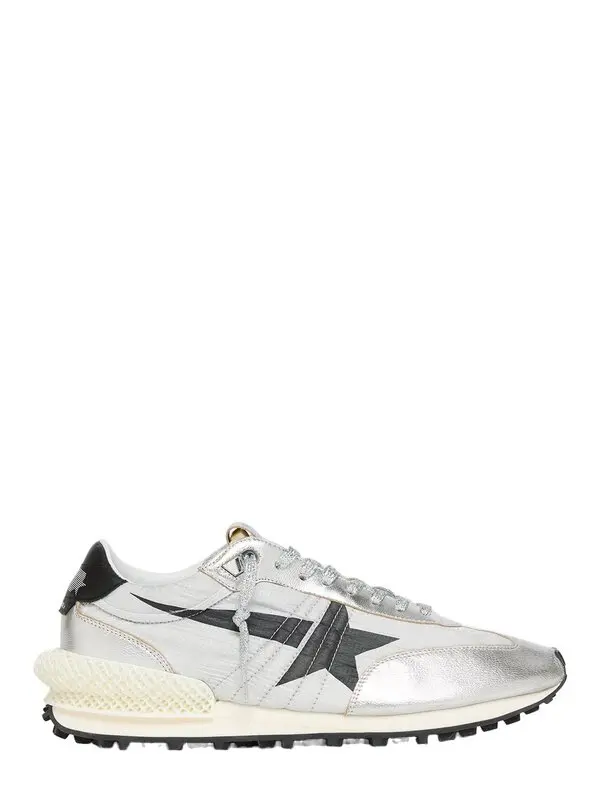 Golden Goose Marathon Low-top Sneakers - Silver Black