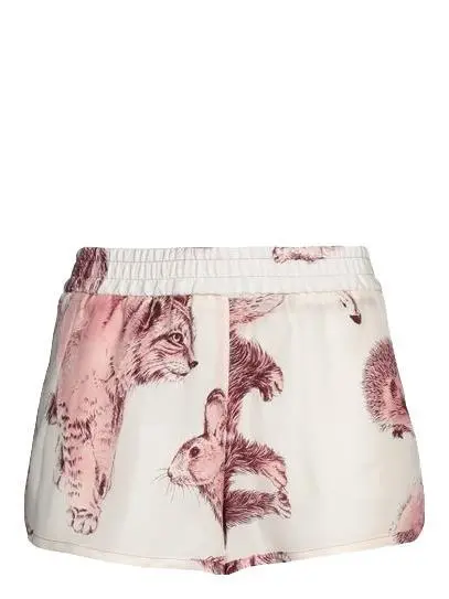 Stella McCartney Printed Silk Shorts - Pink