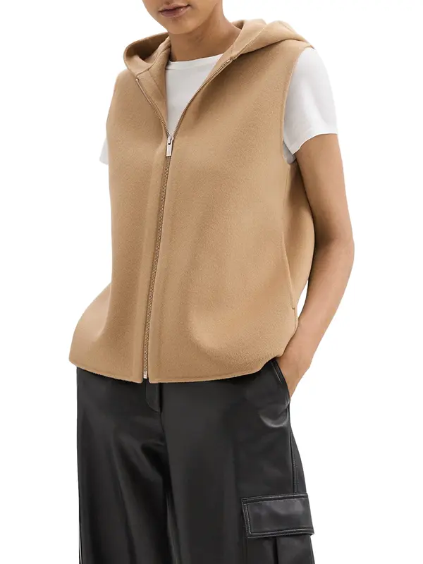 Theory Wool Hooded Vest - New Cml