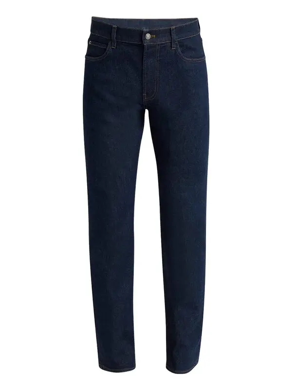 Loro Piana Quarona Kurashiki Slim Denim Trousers - Dark Lagoon