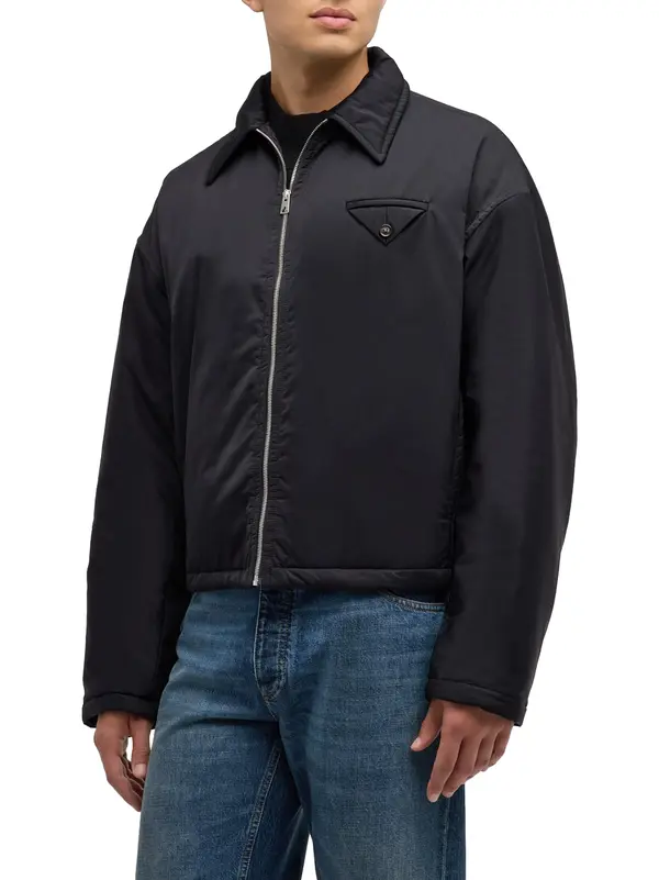 Bottega Veneta Padded Nylon Tech Jacket - Nero