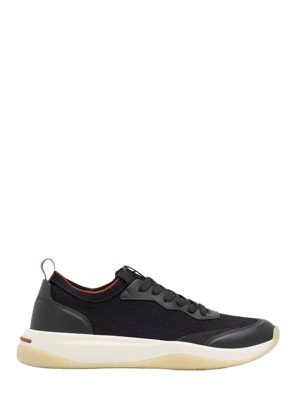 Loro Piana Walk Wish Knit Sneakers - Caviar