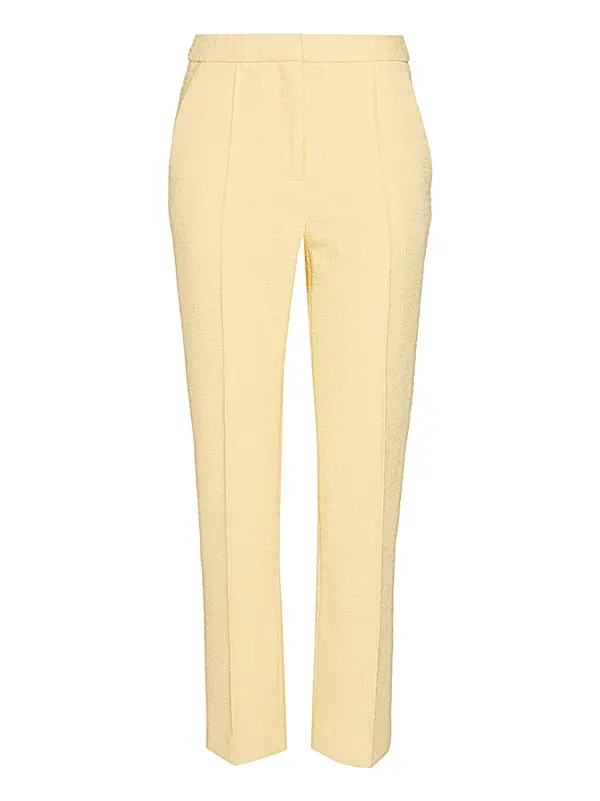 Rebecca Vallance Claire Bouclé-tweed Pants - Pastel Yellow