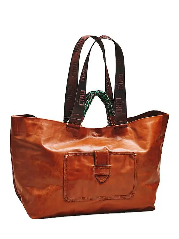 Clare V. Grande Bateau Tote - Camel