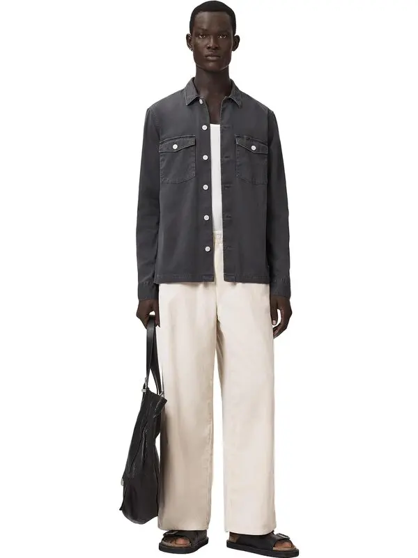 ALLSAINTS Spotter Slim Fit Overshirt - Blue