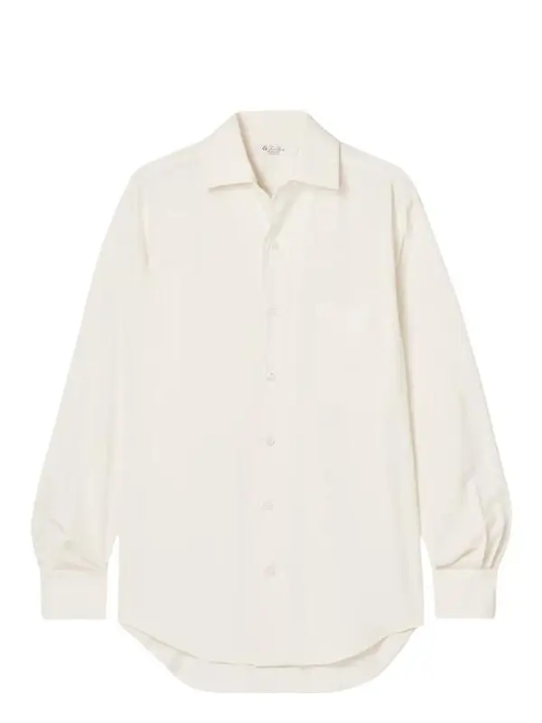 Loro Piana Andre Silk Shirt - Off-white