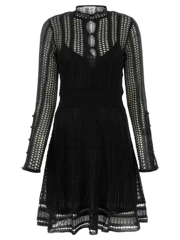 Chloé Flared Mini Dress - Black