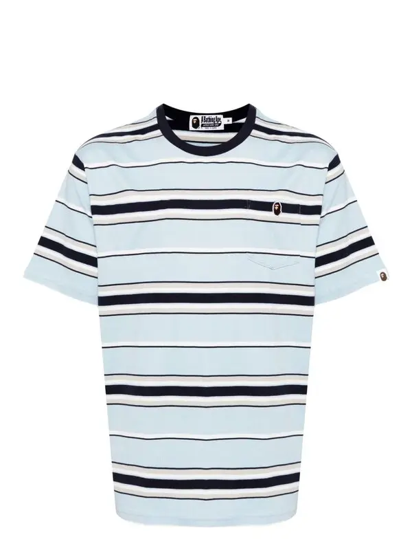A BATHING APE Stripe T-shirt - Blue