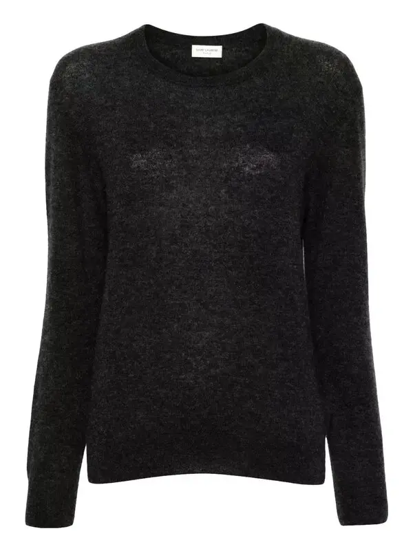 Saint Laurent Crew-neck Sweater - Grey