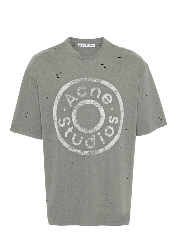 Acne Studios Logo-print T-shirt - Green
