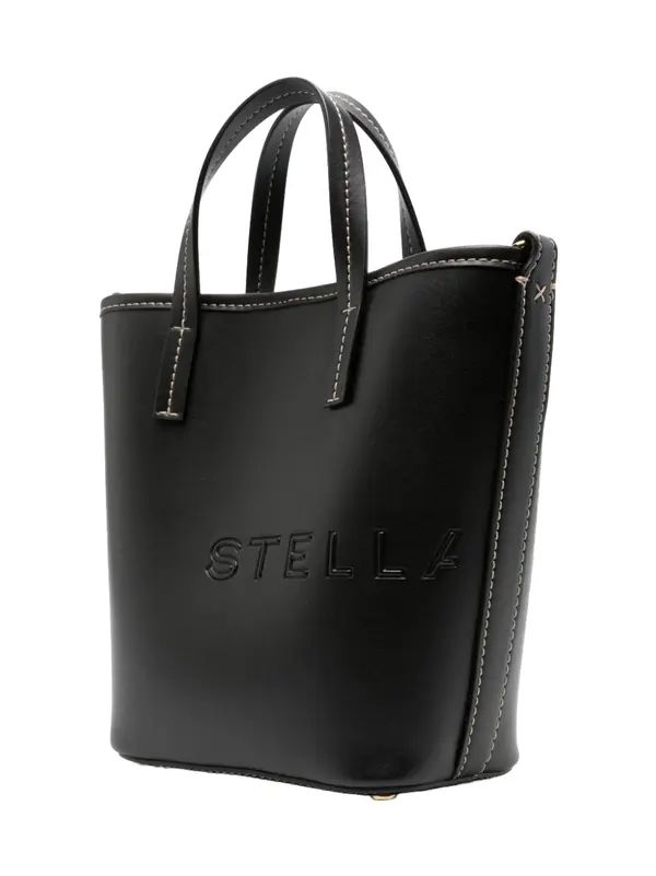 Stella McCartney Logo Bucket Bag - Black