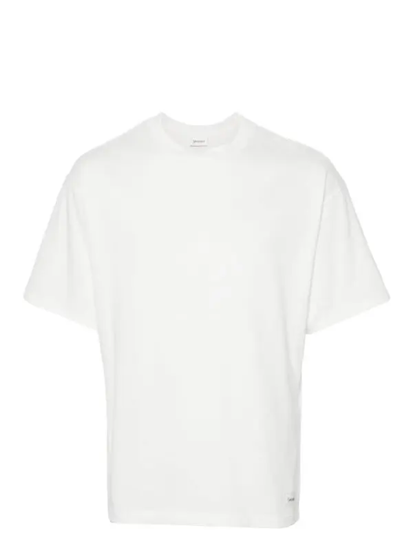 Saint Laurent Logo-patch T-shirt - White