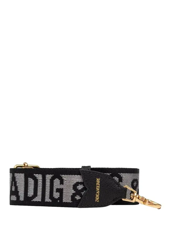 Zadig&Voltaire Logo-jacquard Shoulder Strap - Grey