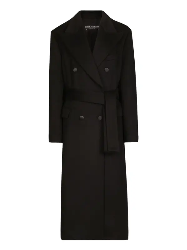 Dolce & Gabbana Double-breasted Coat - Black
