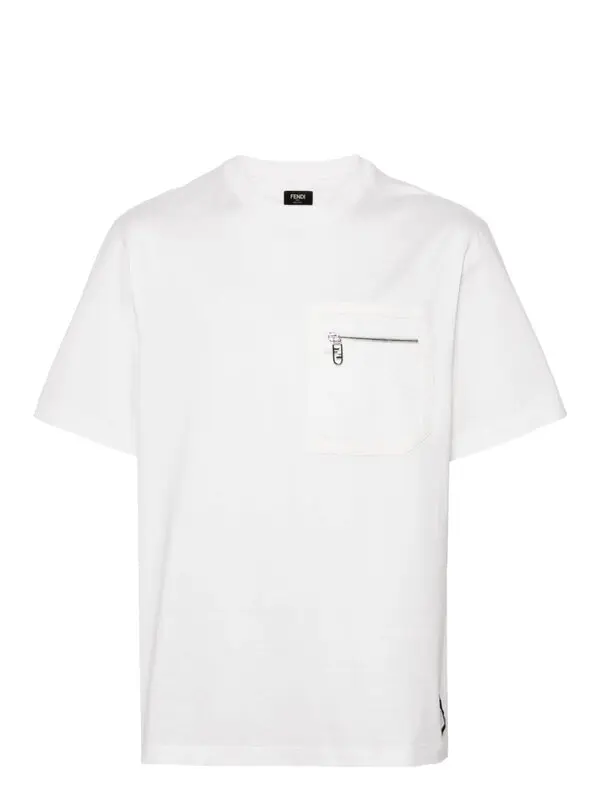 Fendi Ff-detailed T-shirt - White