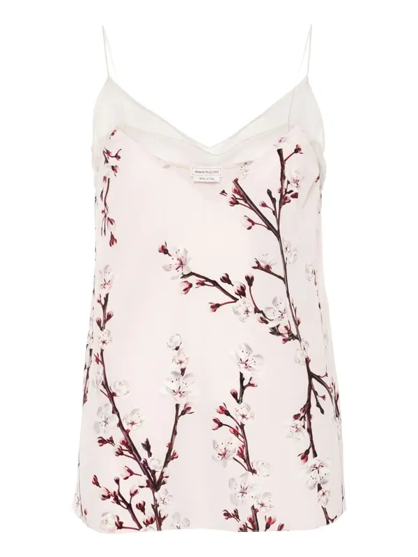 Alexander McQueen Blossom Tank Top - Pink