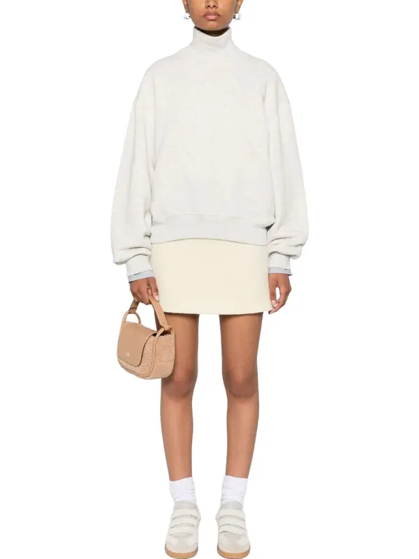 AUTRY Turtle-neck Jersey Sweatshirt - Neutrals