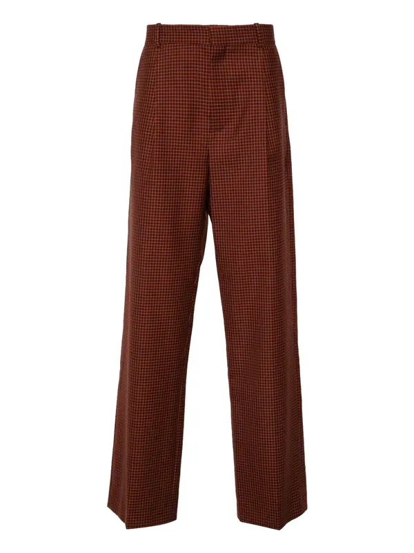 BOTTER Checked Trousers - Red