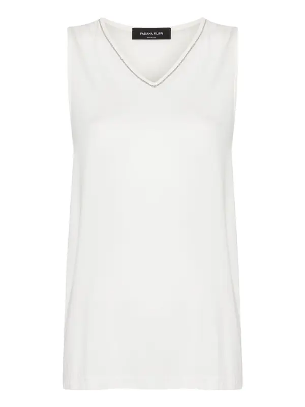 Fabiana Filippi Sablé Vest - White