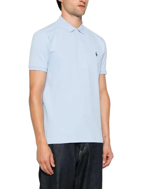 Polo Ralph Lauren Polo-pony-motif Polo Shirt - Blue