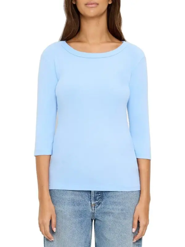 Michael Stars Basic Band Crewneck T-shirt - Sky