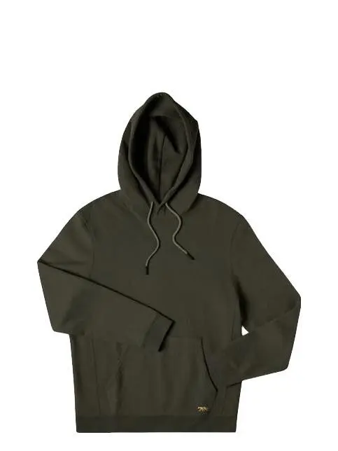 Robert Talbott Chandler French Terry Hoodie - Dark Olive