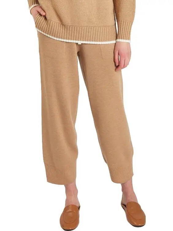 OYUN Easy Fit Cropped Jogger - Camel