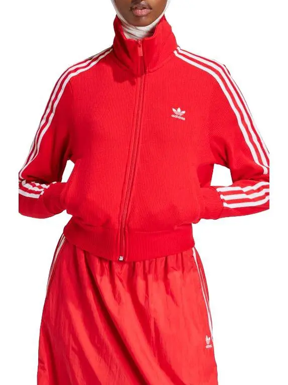 ADIDAS ORIGINALS Adicolor 3-stripes Knit Track Jacket - Better Scarlet