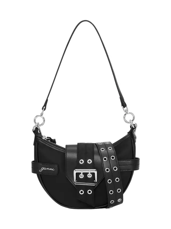 GANNI Small Bucky Crossbody Bag - Black