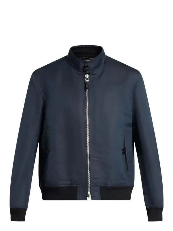 TOM FORD Zip-up Bomber Jacket - Blue