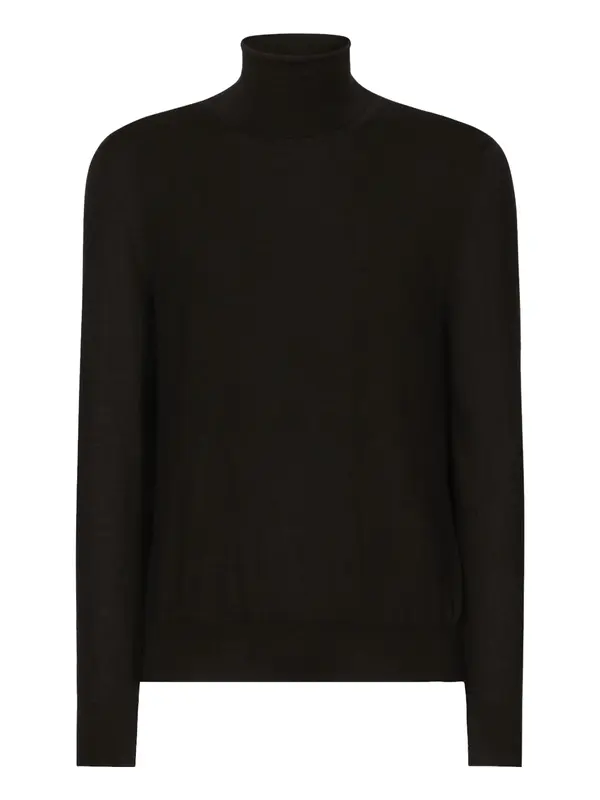 Dolce & Gabbana Roll Neck Jumper - Black