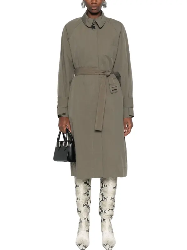 Proenza Schouler White Label Clark Trench Coat - Green