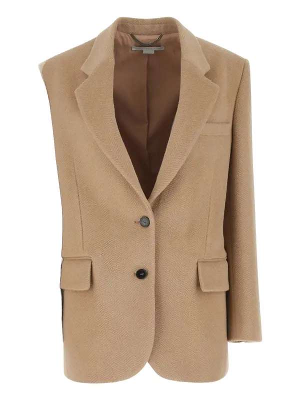 Stella McCartney Wool Blazer - Neutrals