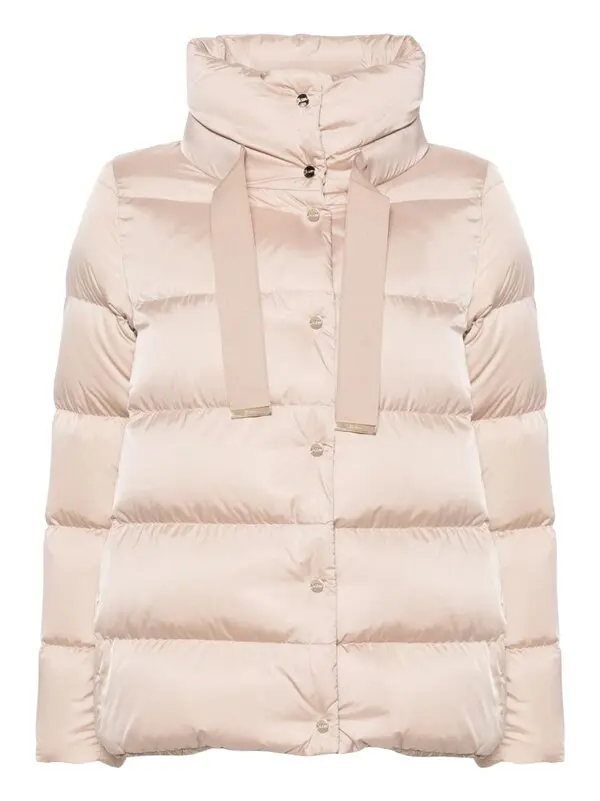 Herno Logo-plaque Puffer Jacket - Neutrals