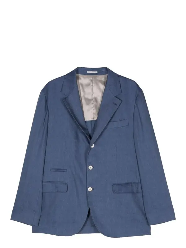 Brunello Cucinelli Single-breasted Blazer - Blue