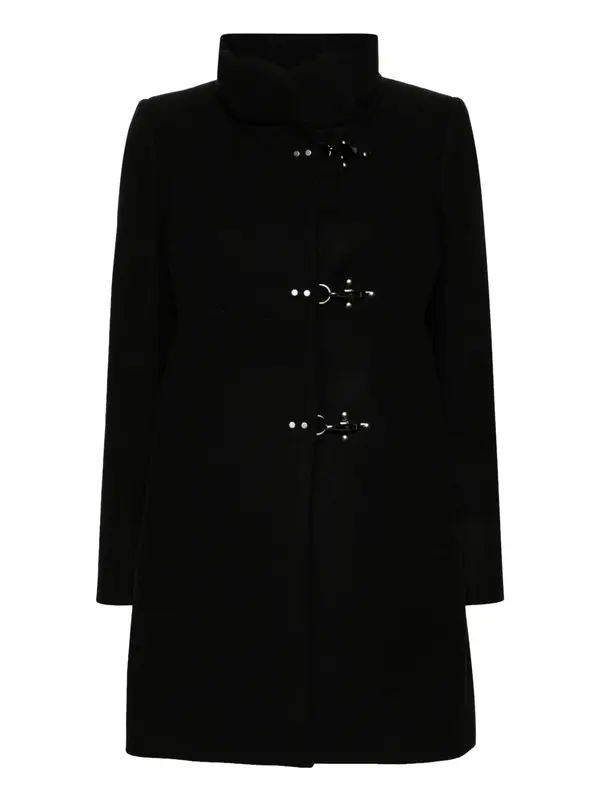 FAY Felted Coat - Black