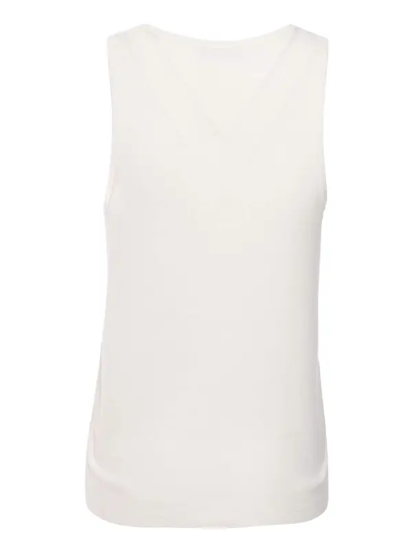 Rabanne Logo-embroidered Tank Top - Neutrals