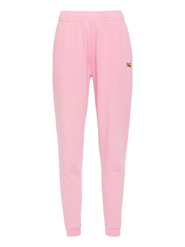 Maison Kitsuné Fox Head-appliqué Track Pants - Pink