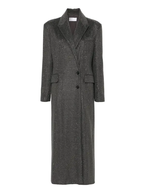 Giuseppe Di Morabito Rhinestone-embellished Overcoat - Grey