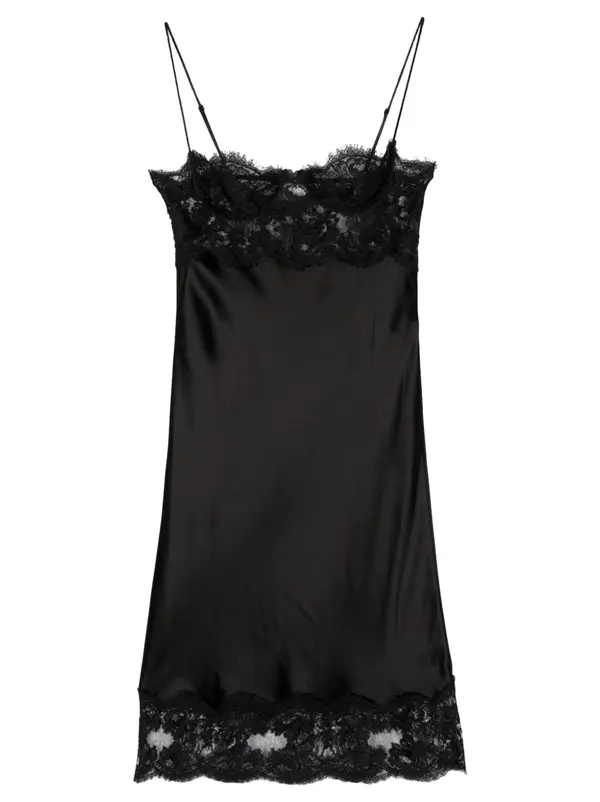 Saint Laurent Kleid Slip Dress - Black