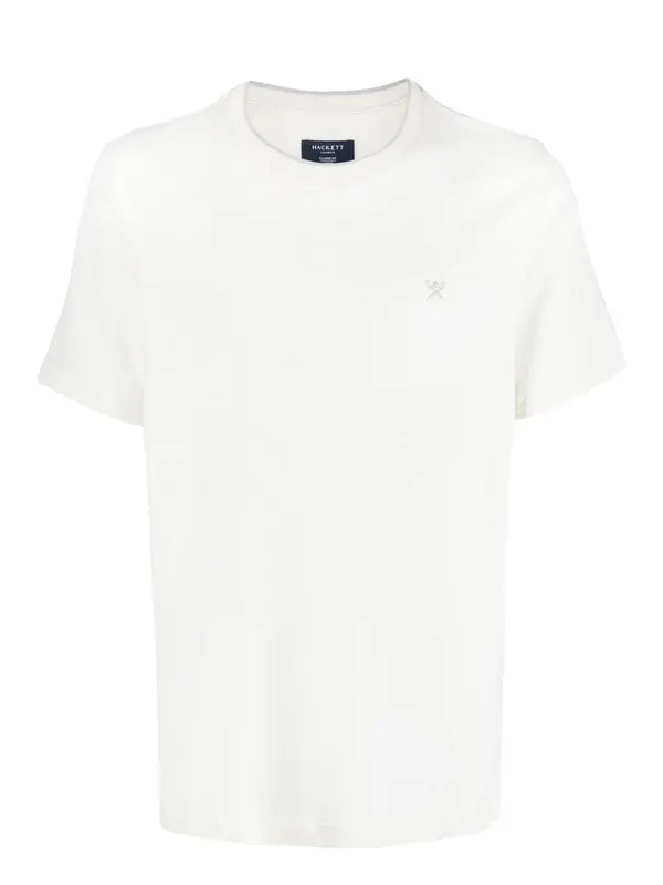 HACKETT Embroidered-logo Cotton T-shirt - White