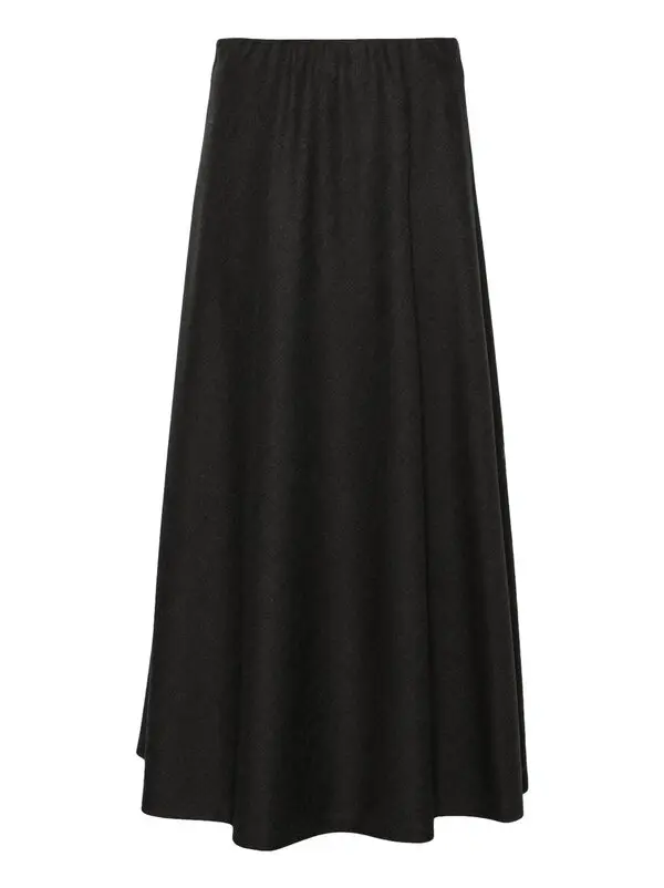 Brunello Cucinelli A-line Twill Skirt - Grey