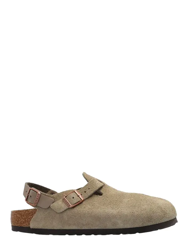 BIRKENSTOCK Tokio Ii Suede Clogs - Neutrals