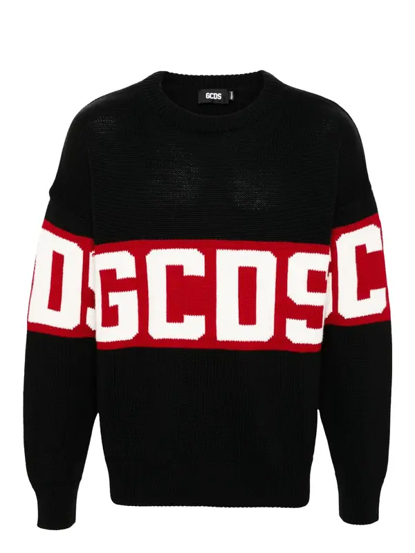 Gcds Band Logo Sweater - Black