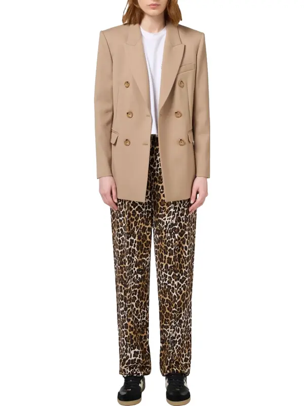Elisabetta Franchi Animal Print Flared Trousers - Brown