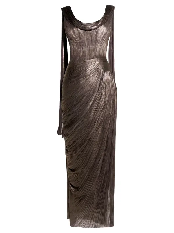 MARIA LUCIA HOHAN Faye Gown - Brown