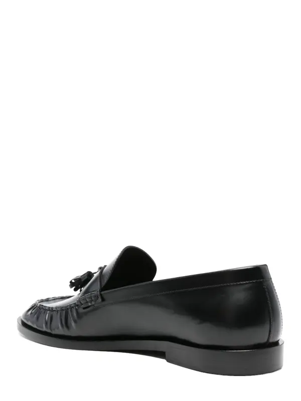 THE ROW Tassel-embellished Loafers - Black