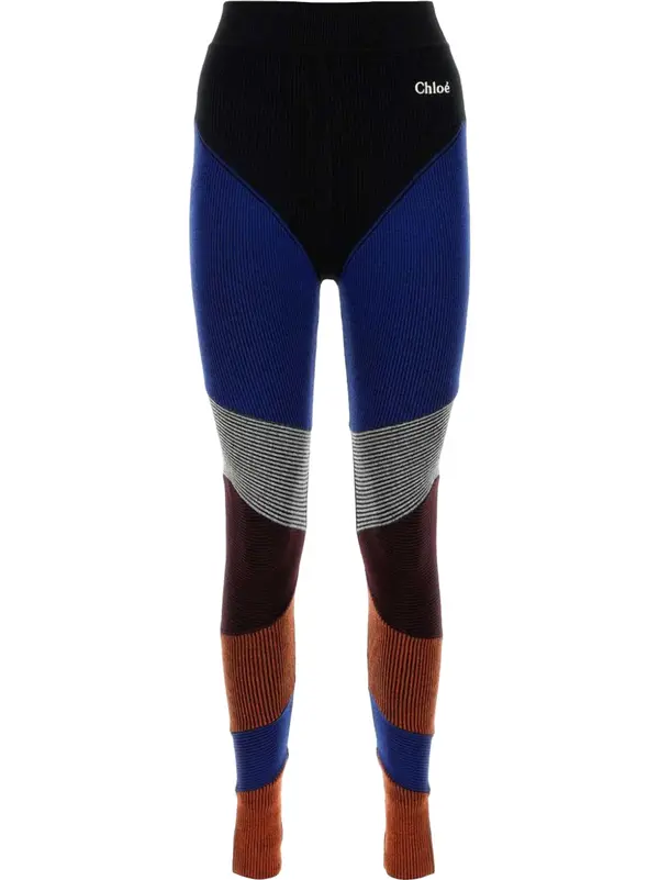 Chloé High-waisted Leggings - Blue