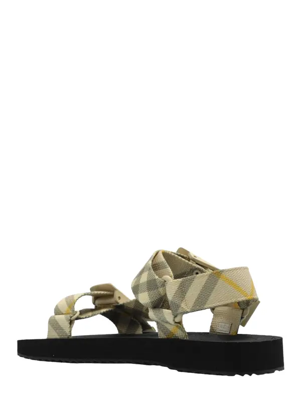 Burberry Check Trek Double-strap Sandals - Neutrals