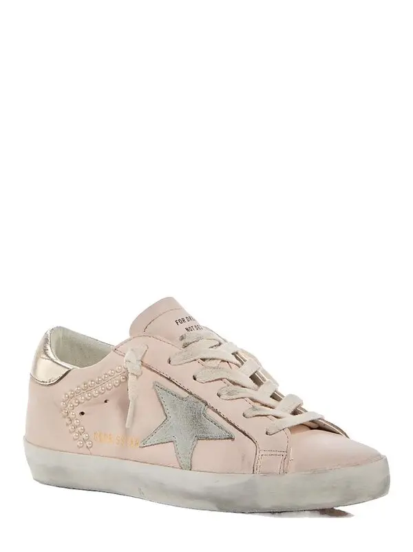 GOLDEN GOOSE Super-star Low Top Sneakers - Light Pink